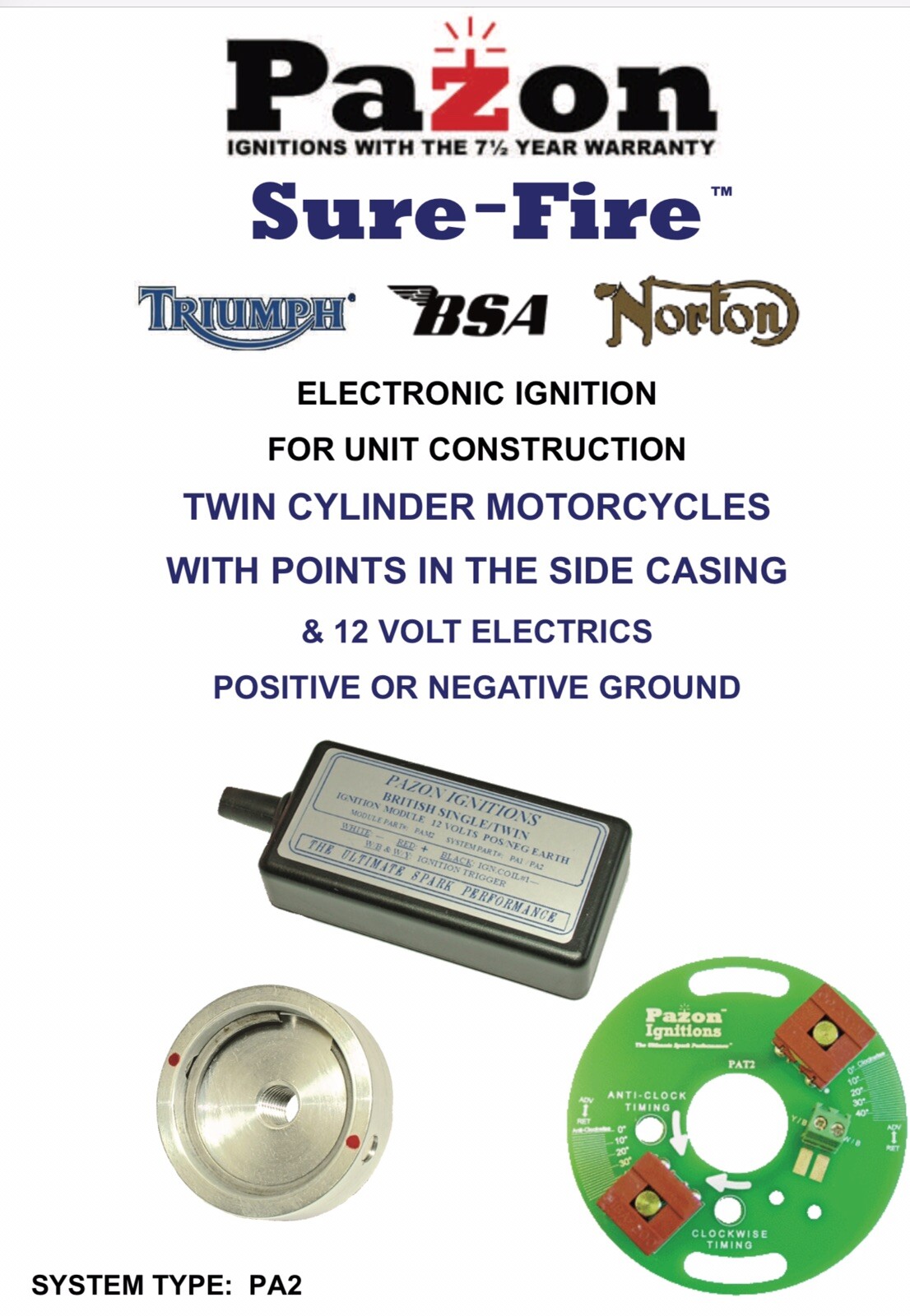 Pazon electronic ignition For Royal Enfield InterceptorTwin Cylinder ...