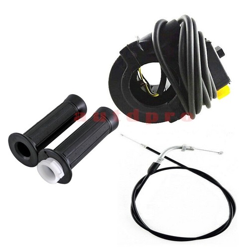 Kill Switch Throttle Cable Handle Grips Kits for Motorized Bicycle Bike ...
