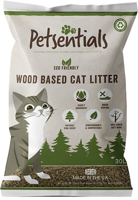 Wood based Cat Litter, Highly Absorbent, Biodegradable, Odour Control ...