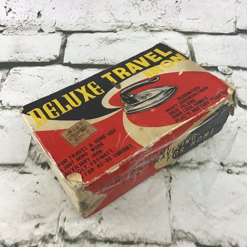 Vintage Deluxe Travel Folding Iron School Travel Home Collectible ...