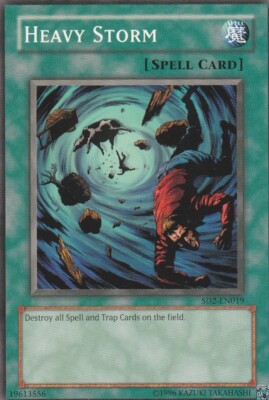 A1379 YUGIOH SPELL CARD HEAVY STORM SD2-EN019 | eBay
