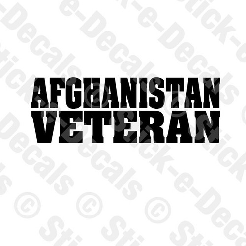 AFGHANISTAN VETERAN Combat Military Vinyl Decal Sticker | eBay