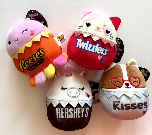 Squishmallow Hershey Twizzler Reeses Regina Cow Corgi Plush 5 ...