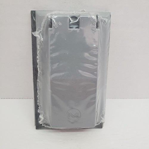Mulberry Weatherproof 1 Gang Duplex Cover for Wet Locations Metal Gray ...