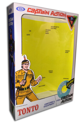 Ideal CAPTAIN ACTION TONTO BOX for 12" Action Figure Costume (BOX ONLY ...