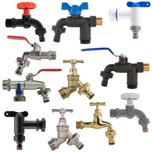 Outdoor Garden Taps Brass Nylon PVC Hose Quick Connector Replacement ...