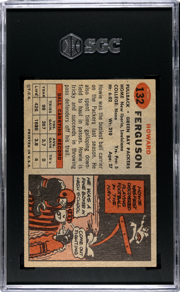 1957 Topps Howie Ferguson #132 SGC 3.5 | eBay