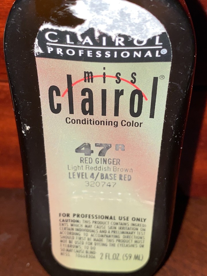 CLAIROL PROFESSIONALS CONDITIONING COLOR 47R Red Ginger 2 oz | eBay