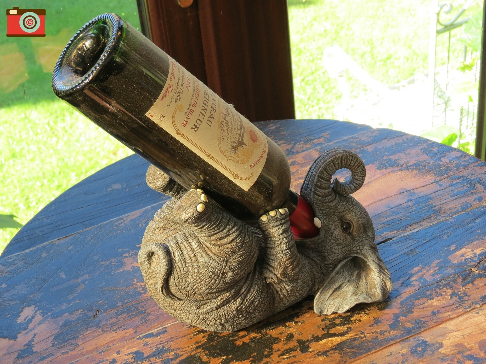 ELEPHANT WINE BOTTLE HOLDER RACK, Guzzler. Unique & Different. Nemesis ...