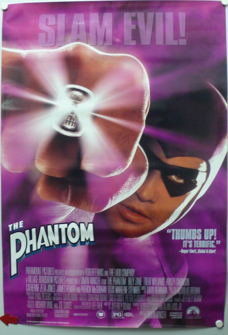 THE PHANTOM Movie Poster made in 1996 | eBay