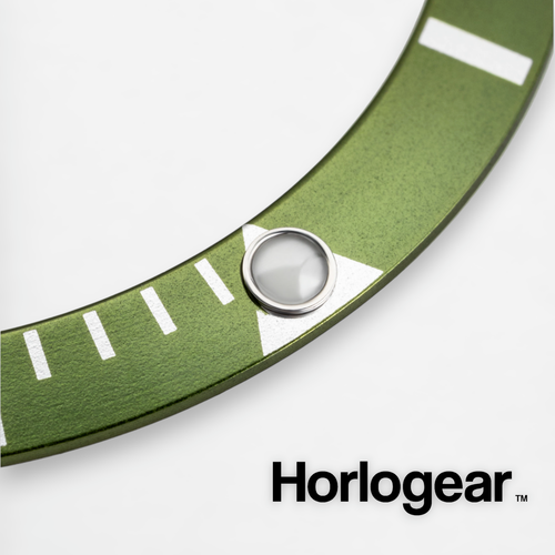 HORLOGEAR (Green) Bezel Insert for Rolex Submariner Kermit 16610LV ...