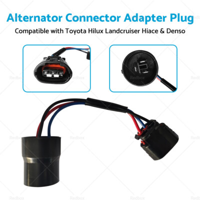 Alternator Connector Adapter Plug Suitable For Toyota Hilux Landcruiser ...