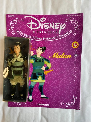 DEAGOSTINI DISNEY PRINCESSES PORCELAIN DOLL FIGURINE ISSUE 15 - MULAN ...