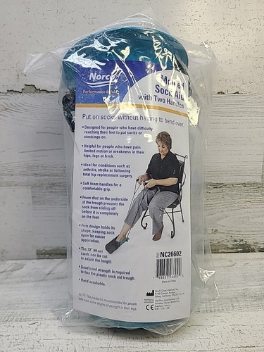 NORCO Molded sock aid with 2 handles-assisted Device Putting On Socks ...