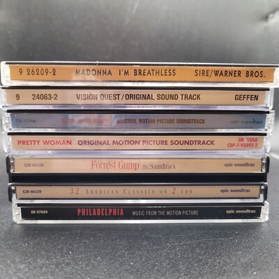 Lot of 6 CDs Movie Soundtrack VARIETY STYLES 80s And 90s Movies | eBay