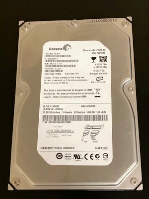 Seagate ST3250820AS Lenovo 40Y9036 HDD 250GB 7200RPM SATA | eBay
