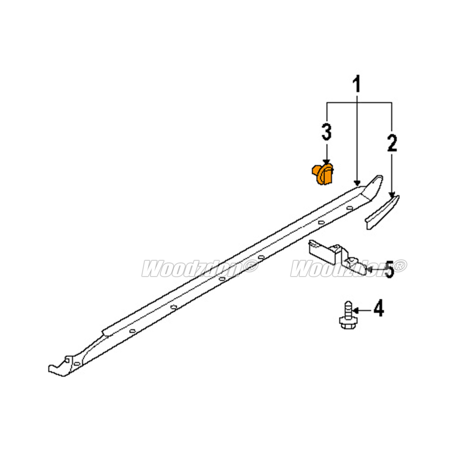 10 Rocker Panel Moulding Clip Retainer Fit 8mm Hole Fits For Nissan ...