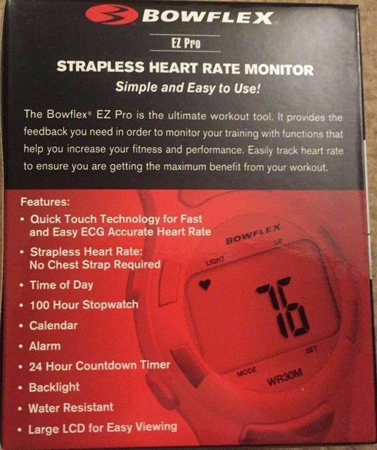 Bowflex Wr30m Strapless Heart Rate Monitor EZ Pro Red for sale online ...