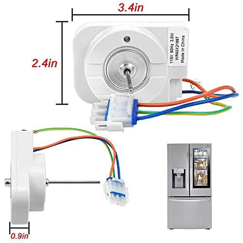 WR60X21887 Refrigerator Evaporator Fan Motor Compatible with GE ...