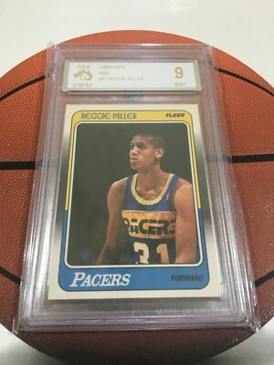 1988-98 - Fleer- Reggie Miller - ROOKIE - CGA 9 | eBay