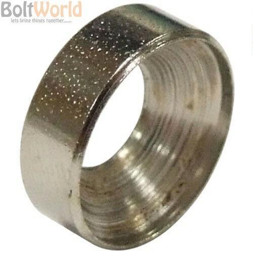 M6 6mm COUNTERSUNK BOLT COLLAR NICKEL FURNITURE CONNECTION FIXINGS COT ...