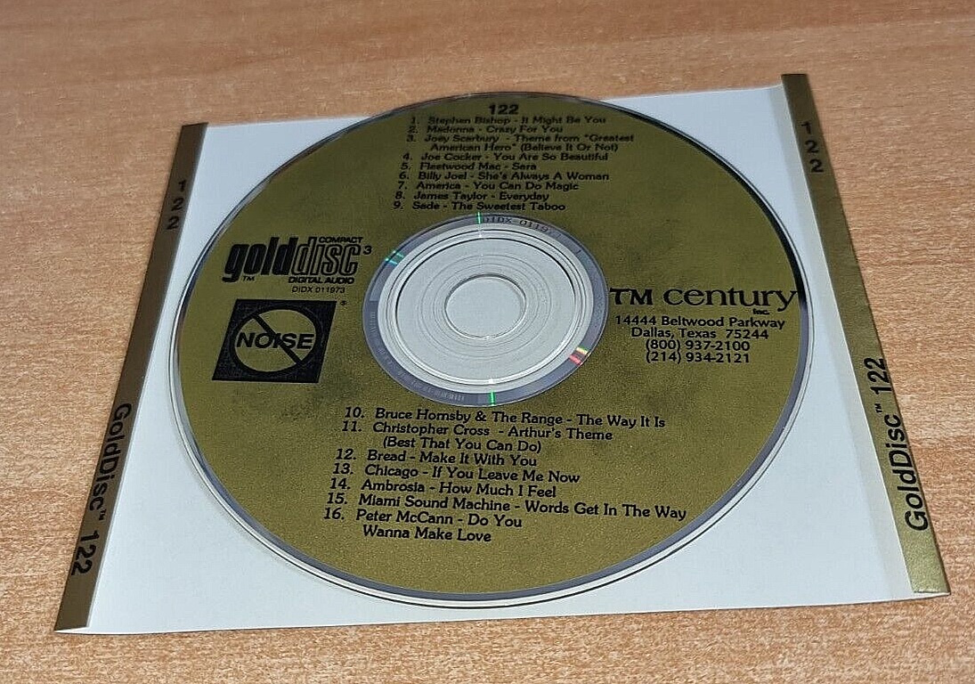 TM CENTURY GOLD DISC 122 MADONNA BILLY JOEL FLEETWOOD MAC VERY RARE US ...