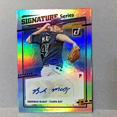 2020 Panini Donruss Signature Series Brendan McKay Auto #SS-BM Rays | eBay