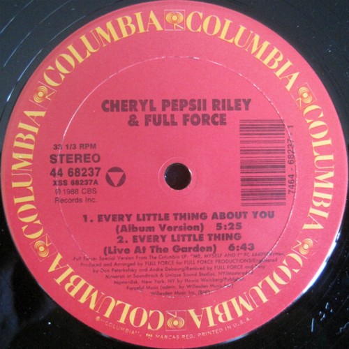 Cheryl Pepsii Riley & Full Force - Every Little Thing About You (12 ...