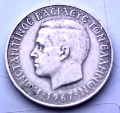 1967 Greek "Constantine ll" 2 Drachma Coin | eBay