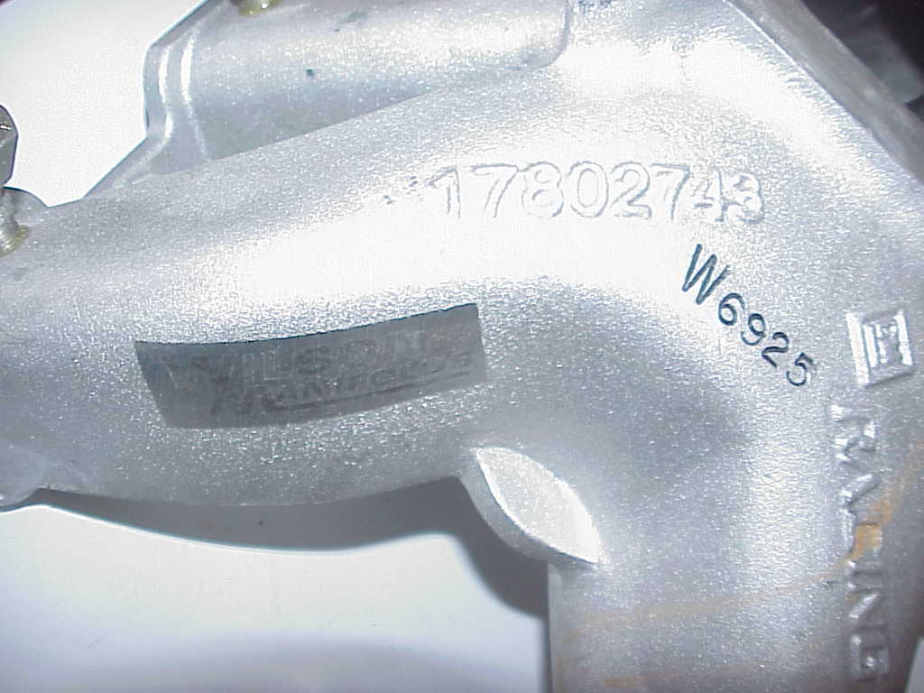 Wilson Manifolds EFI Chevrolet R07.2 Aluminum Intake Manifold NASCAR ...