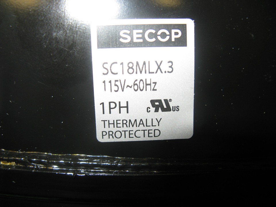 7602943 Danfoss Compressor SECOP SC18MLX.3 115V/60HZ 76-0294-3 | eBay