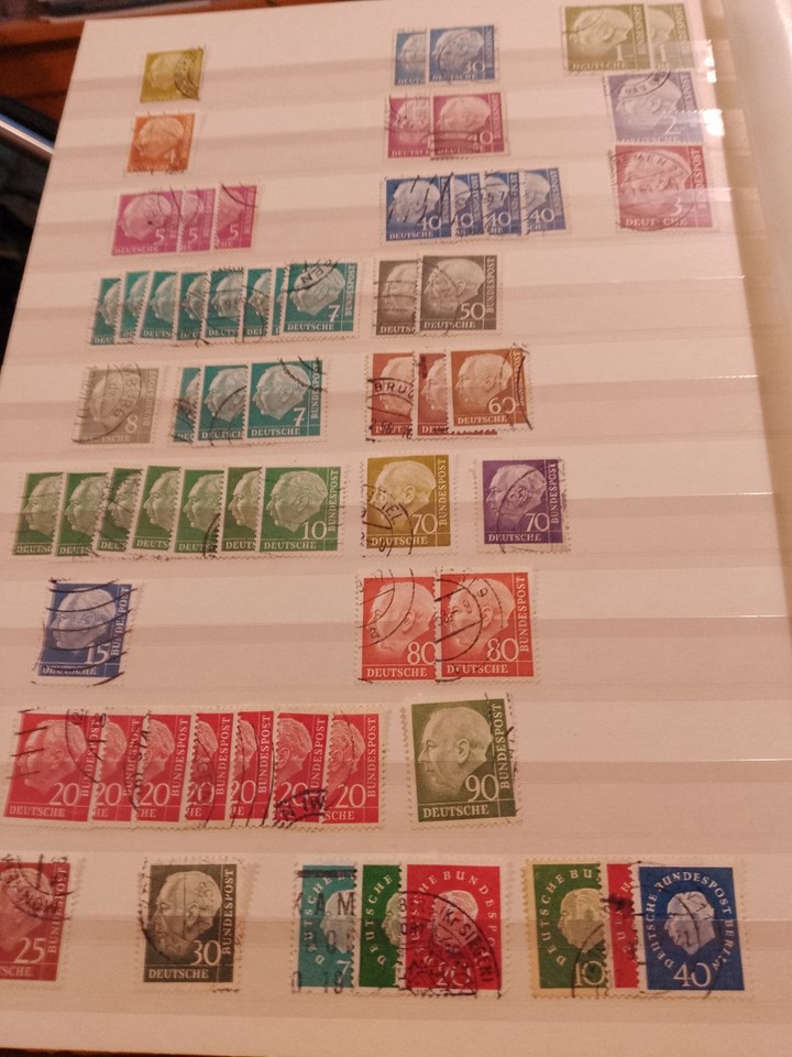 German Stamp collection Album About A Third Full Fine Used Stamps Some ...