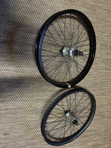 Shadow Conspiracy Bmx Wheels Black rim Chrome Hub + LHD Free Coaster ...
