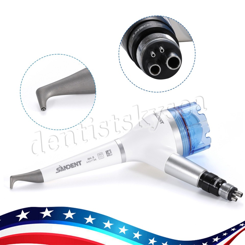 Dental Air Flow Teeth Polisher Hygiene Prophy Handpiece 4H/ LED Scaler Unit | eBay