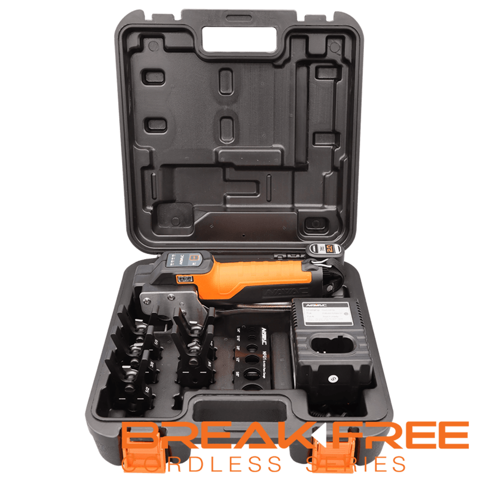 Navac NEF6LM Power Flaring Tool, 1/4, 3/8, 1/2, 5/8, 3/4 OD BreakFree ...