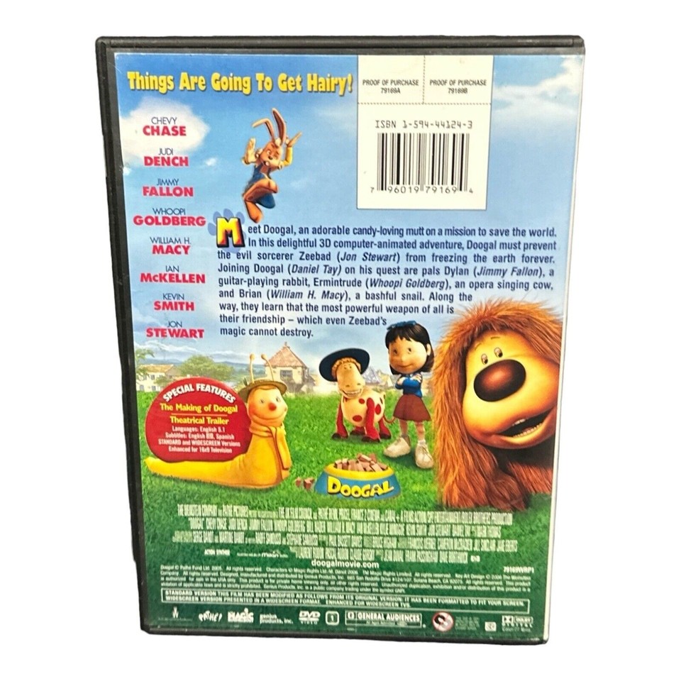 Doogal (DVD, 2006, Full Screen/Widescreen) Chevy Chase Jimmy Fallon ...
