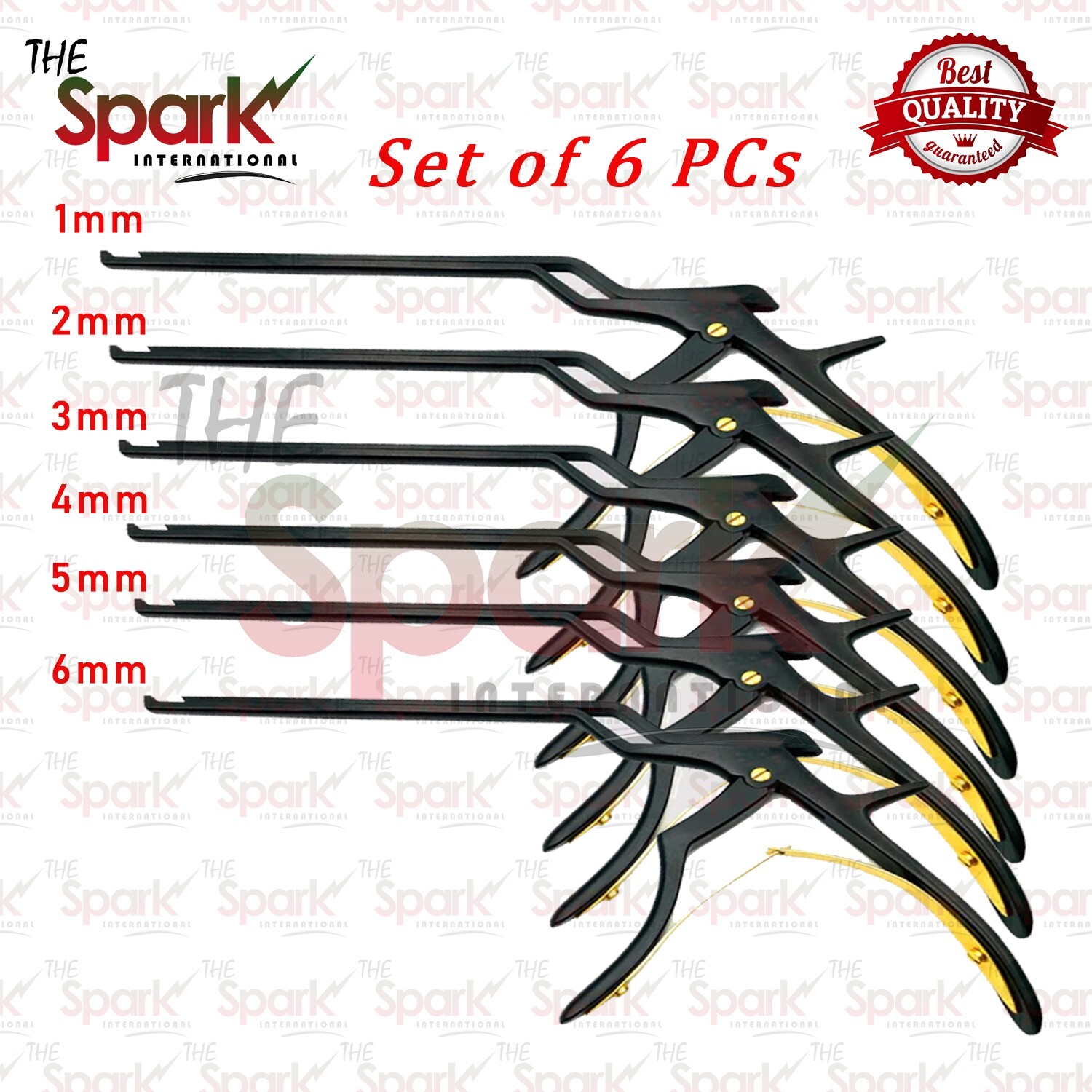Kerrison Bayonet Bone Spine Rongeur Orthopedic Instruments Set of 6 Pcs ...