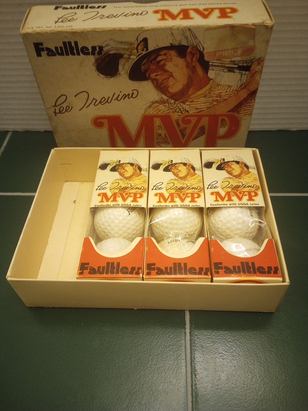 Vintage Lee Trevino MVP Gold Balls | eBay