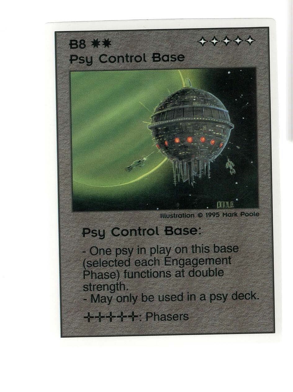 Galactic Empires CCG Very Rare Base card B8 Psy Control Base | eBay