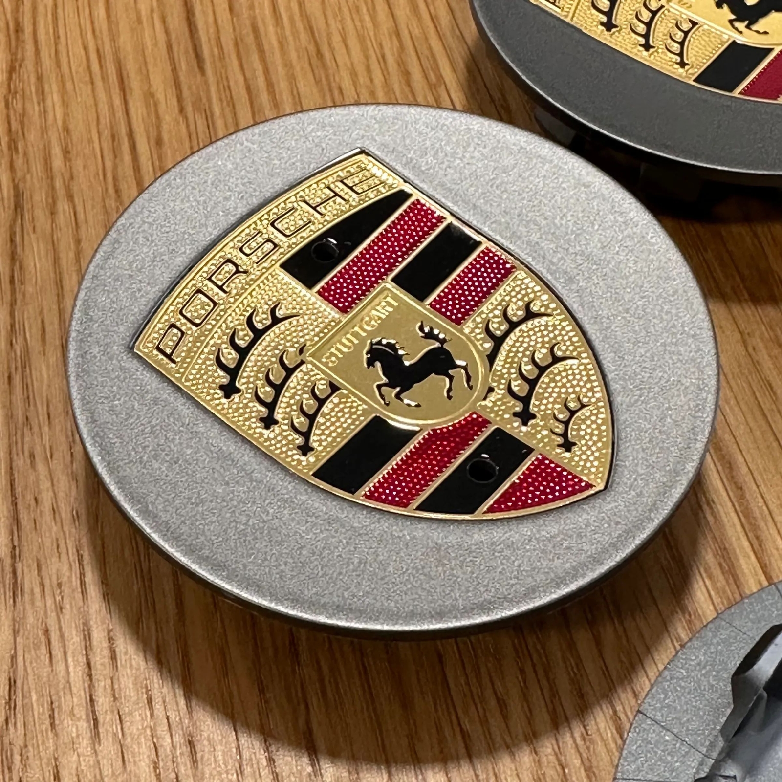 4xPorsche Original Nabendeckel Felgendeckel Platinum Seidenglanz 991 ...