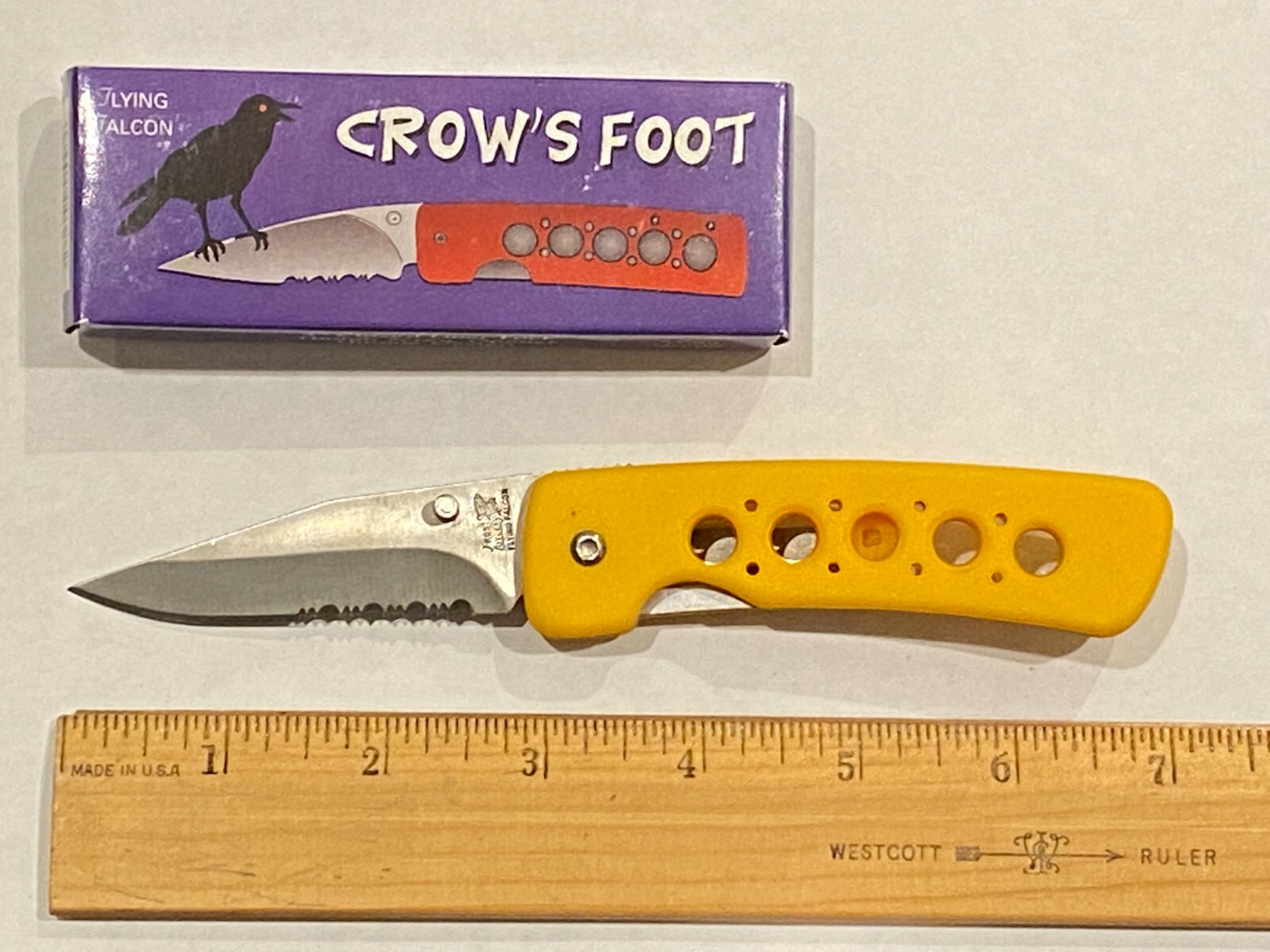 Lot of 2 Folding Pocket Knife - New in Box - Crow's Foot - Hunting ...