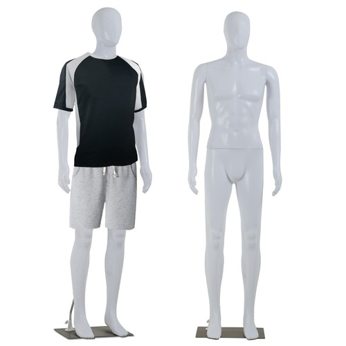 73" Full Body Realistic Male Mannequin Display Head Turns Dress Form ...