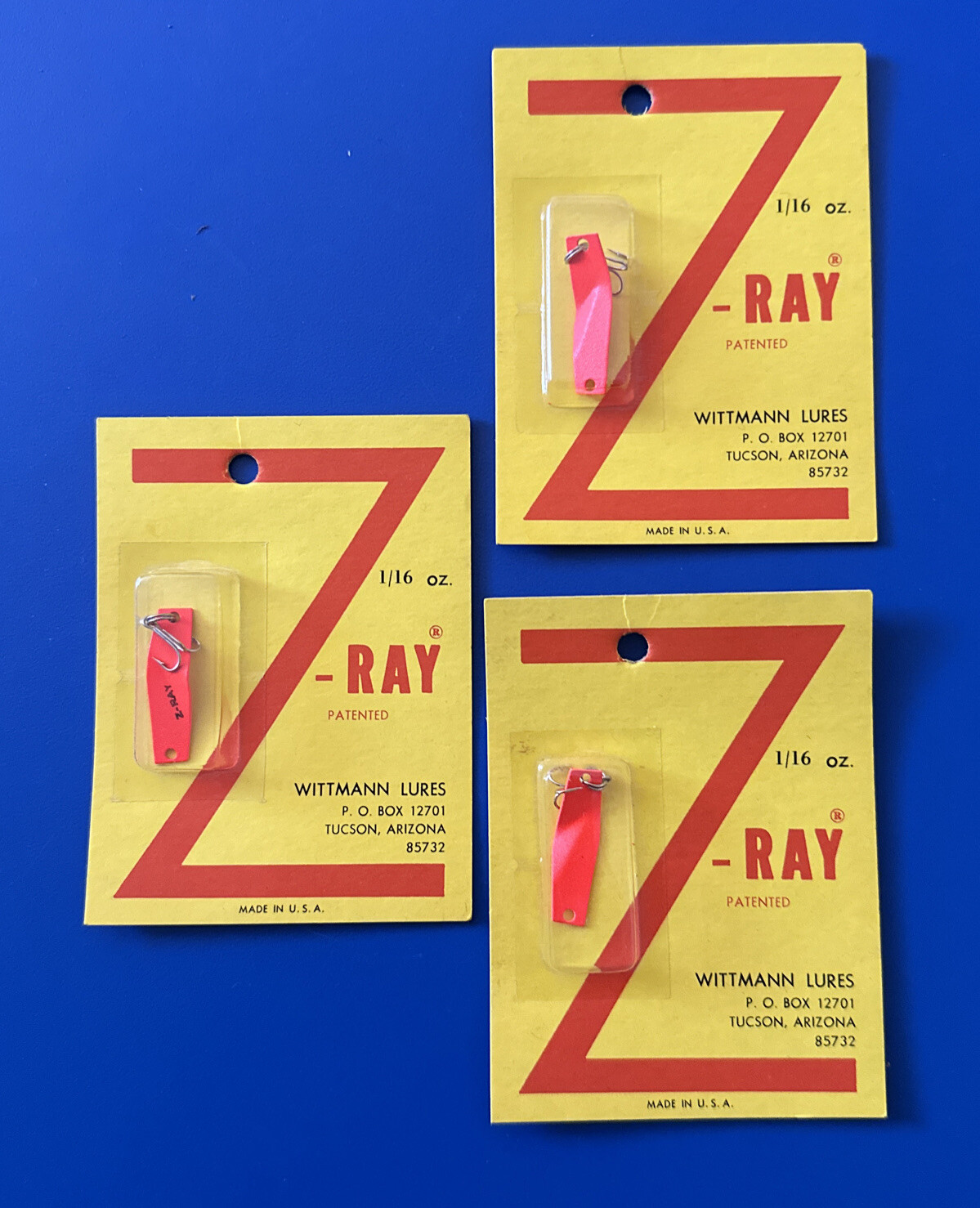 Wittmann Z-RAY Lures 1/16 oz. Fluorescent (3pack) | eBay
