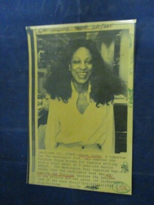 1981 Janet Cooke The Washington Post Pulitzer Prize winner Wire Press ...