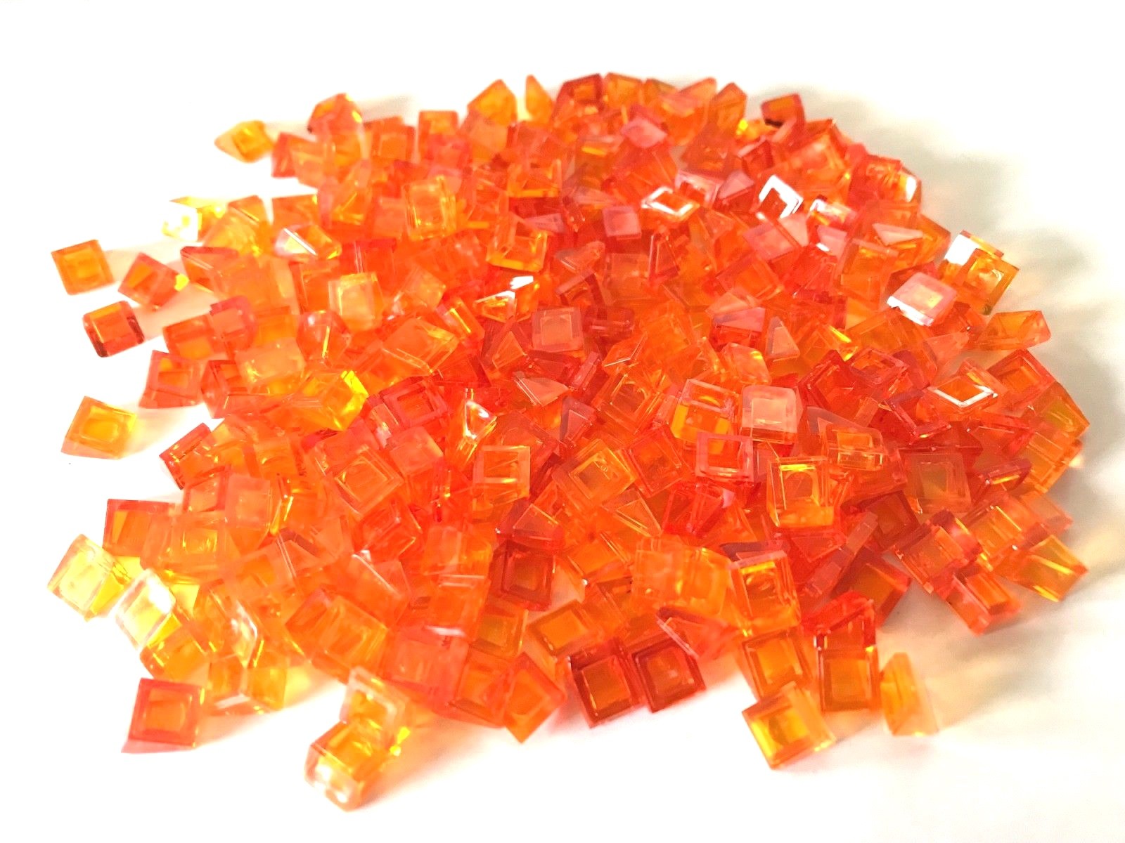 *NEW* 500 Pieces Lego TRANS ORANGE Slope 30 1x1x2/3 | eBay