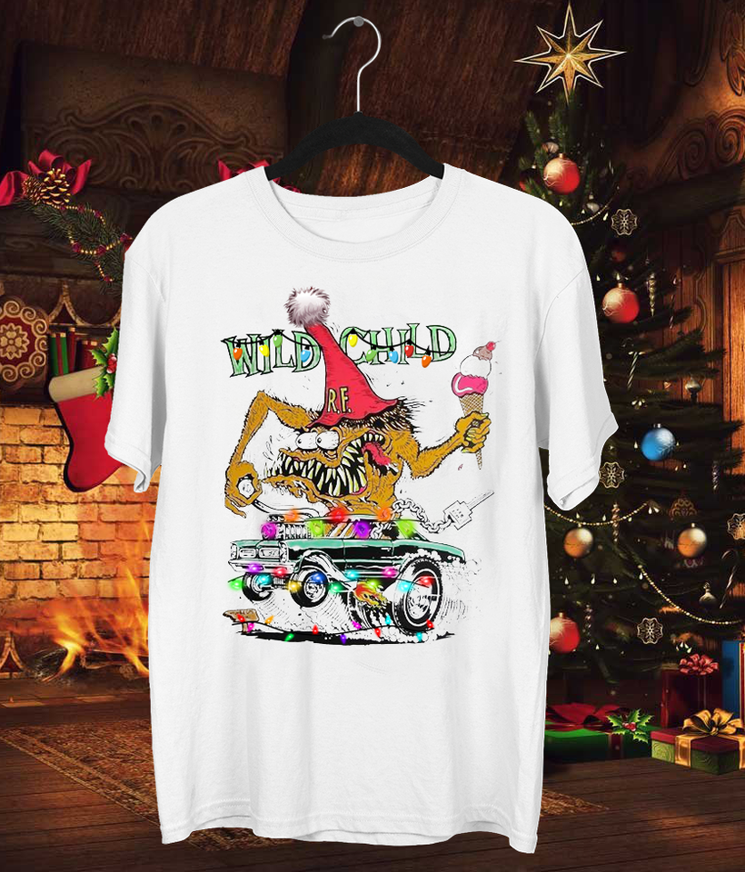 New Popular Ed Roth Rat Fink Merry Christmas Gift For Fan White Unisex ...