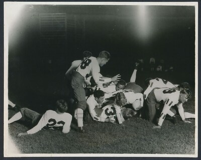 1929 "Night Football", Early Artistic Photo "The Evolution of the Game ...