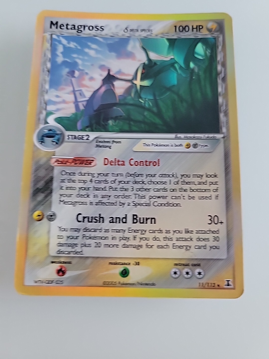 Pokémon TCG Metagross (Delta) EX Delta Species 11/113 Holo Holo Rare ...
