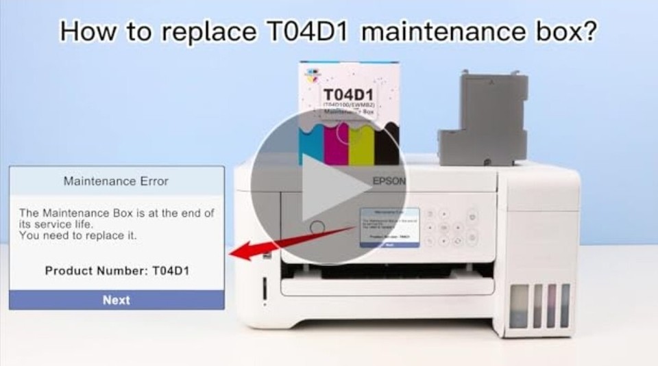 Poschink T04D1 T04D100 Ink Maintenance Box for ET-15000 ET-3750 ET-3760 ...