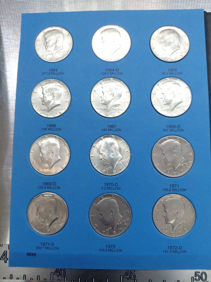 Kennedy Half Dollar 1964-1985 Set plus Key Date Silver 1970 D ...